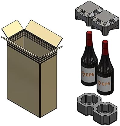 Universal Wine Shipping Box (2 Bottle Pack) – EPE USA